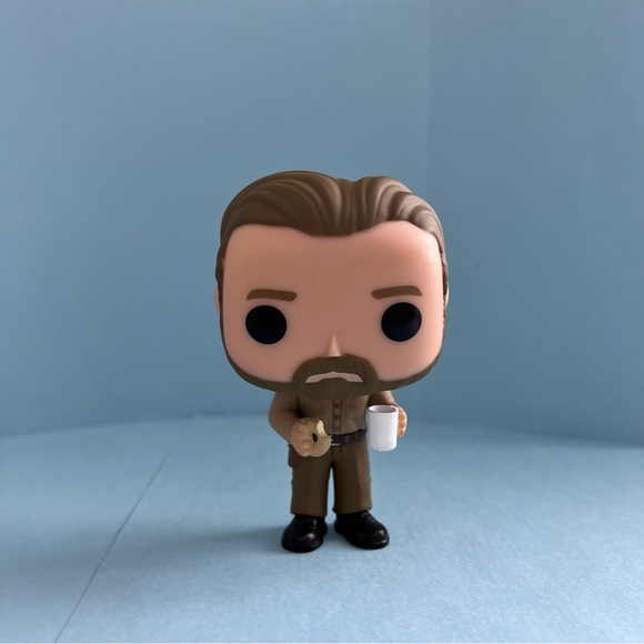 Funko | Other | Funko Pop Stranger Things Jim Hooper W Donut Chaser ...